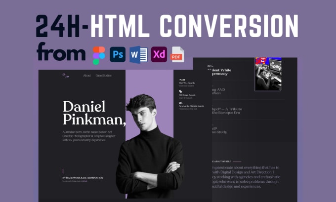 Convert Pdf To Html Word To Html Figma To Html Responsive Website