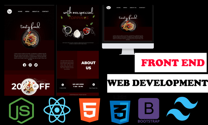 Develop Your Website Frontend Using Reactjs Nextjs Html Css