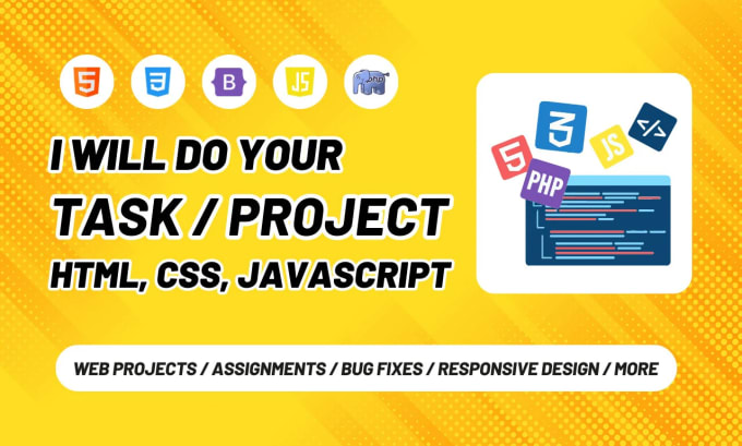 Do Html Css Javascript Php Task And Project By Apregm Fiverr