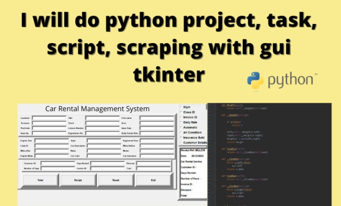 Do Python Project Task Script Scraping With Gui Tkinter By Python
