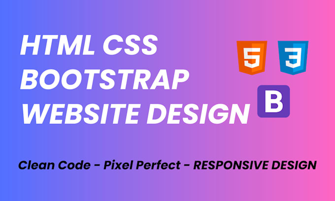 Design Html Css Landing Page And Html Css Bootstrap Website By Sawood