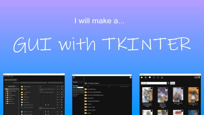 Create A Graphical Interface With Python And Tkinter By Totovifil Fiverr