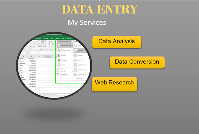 Do Excel Data Entry Data Collection Copy Paste Web Scraping By