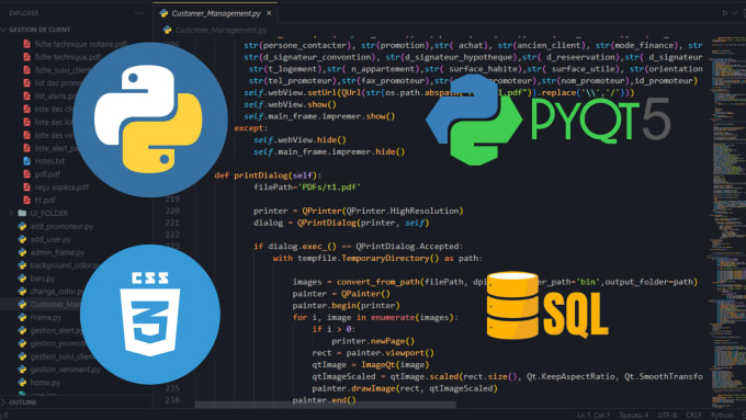 Create A Python Desktop Application With Pyqt5 And Sql Db By Othmane