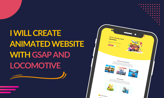 Create A Animated Website With Html Css Javascript Bootstrap And