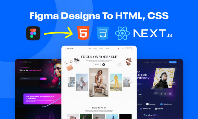 Convert Figma Design To Html Css With Reactjs And Next Js By