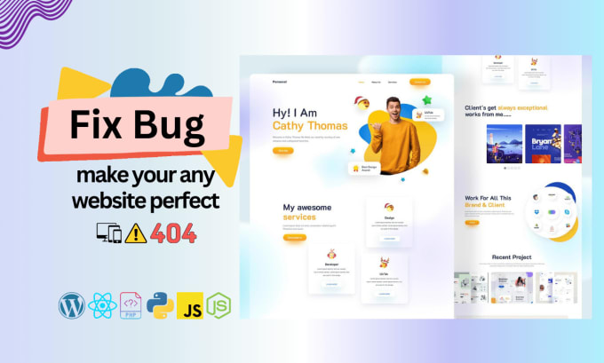 Do Html Css Javascript Php And Node Js Bugs Fixing Resolve Website