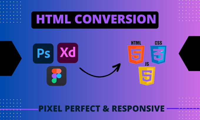 Convert Your Psd Figma Xd To Html Css Responsive And Elegant By Engr