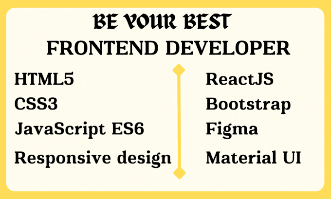 Be Your Best Frontend Developer Using React Js Html Css Bootstrap
