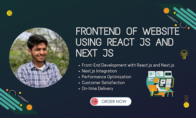 Create Frontend Of Website Using React Js And Next Js Framework By