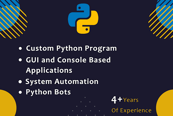 Do Custom Python Programs Automation Console Based And Gui Applications By Ui Aroush Fiverr