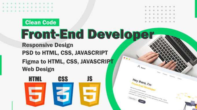 Be Your Frontend Web Developer Using Html Css Bootstrap Js By Afzal Fiverr