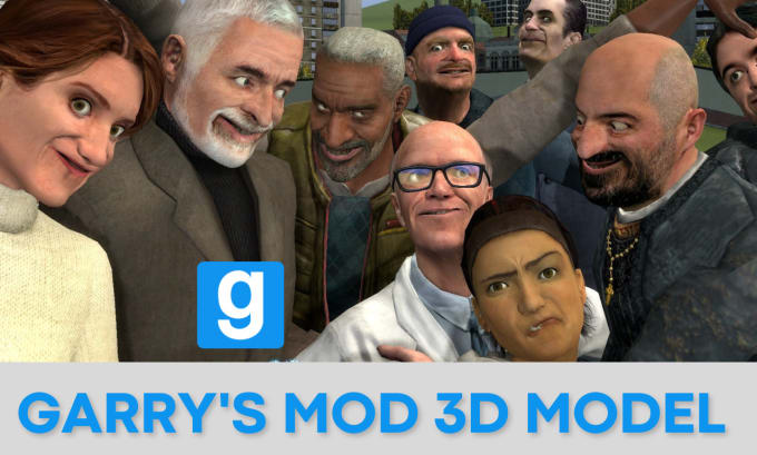 Create Custom Gmod Vrchat Character Gmod Map In Blender Or Mmd Fivem