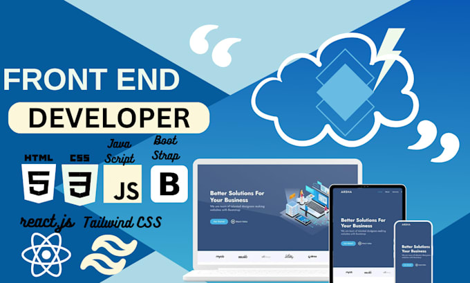 Be Your Front End Web Developer Using Html Css And Reactjs By Haseeb