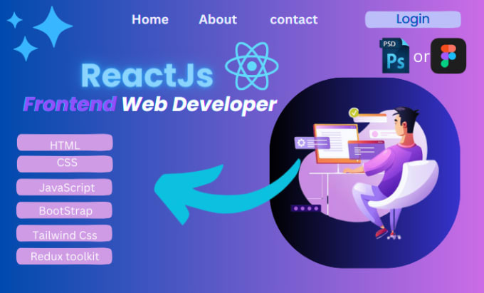 Be Your Website Developer Reactjs Nextjs Bootstrap Tailwind Css Js