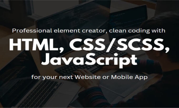 Be Your Front End Web Developer Using Html Css Bootstrap And Javascript