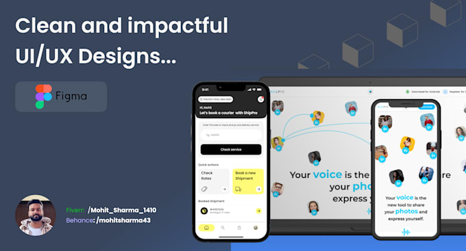 Develop Ui Ux Design For Mobile Web Desktop App Using Figma By Mohit