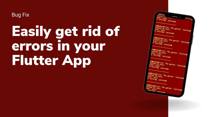 Fix Bugs Of Your Flutter App By Mrthnby Fiverr