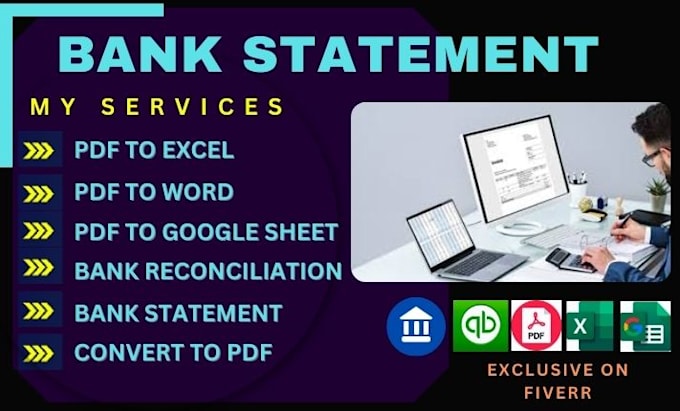 Convert Bank Statement From Pdf To Excel Or Google Sheet By
