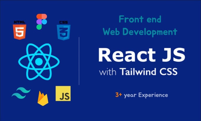 Be Your Front End Web Developer Using Html Css Bootstrap React Js By
