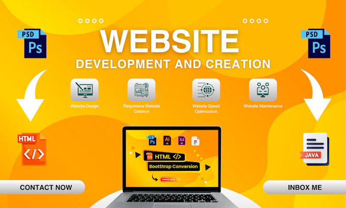 Make Your Psd Figma Ai Converted To Stunning Html Css Js Websites With