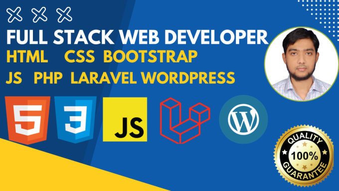 Be Your Full Stack Web Developer Using Wordpress Html Css Js Php By