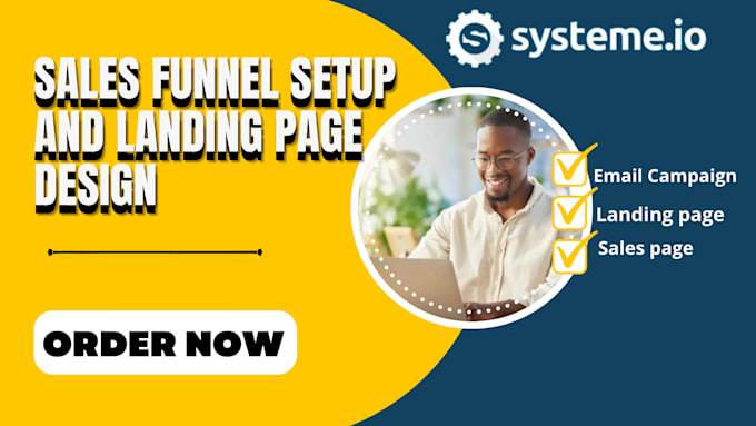 Create Systeme Io Sales Funnel And Systeme Io Landing Page By Ground