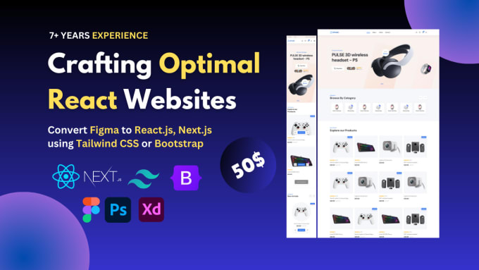 Create Modern Website Using Reactjs Nextjs Tailwind Css And Bootstrap