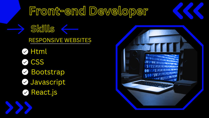 Be Your Front End Web Developer Using Html Css Bootstrap Javascript And