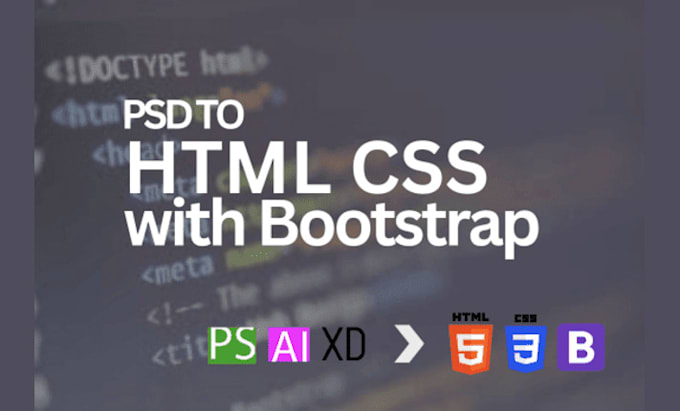 Convert Figma Psd And Xd Designs To Responsive Html Css With Bootstrap