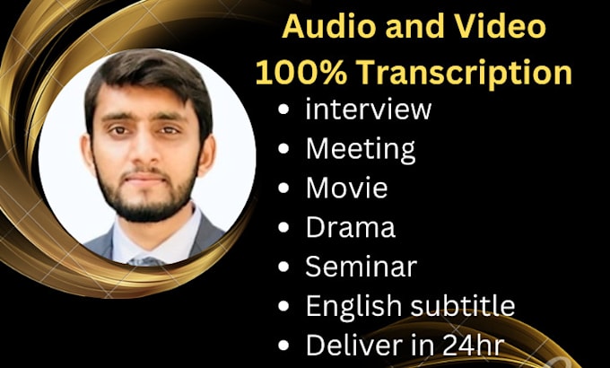 Transcribe Audio And Video Transcription And Create English Subtitle By