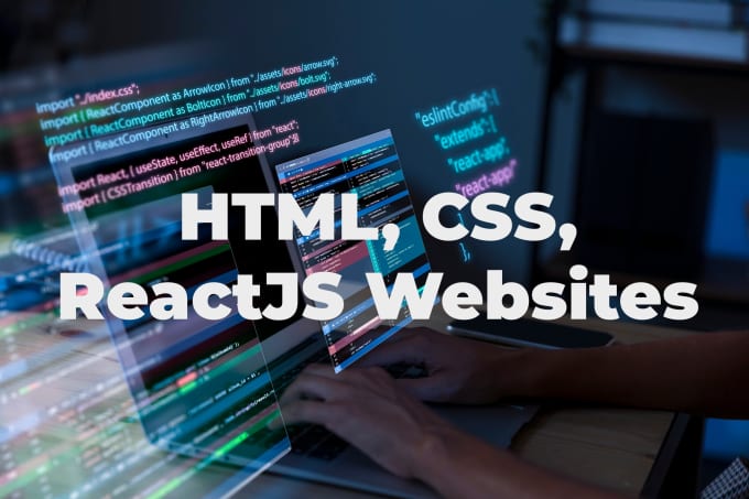 Be Your Front End Web Developer Using Html Css Javascript React By