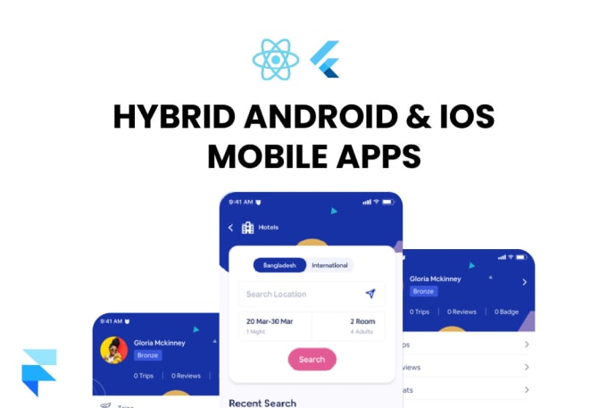 Do Custom Flutter And React Native Hybrid Mobile App By Fiveisoft Fiverr