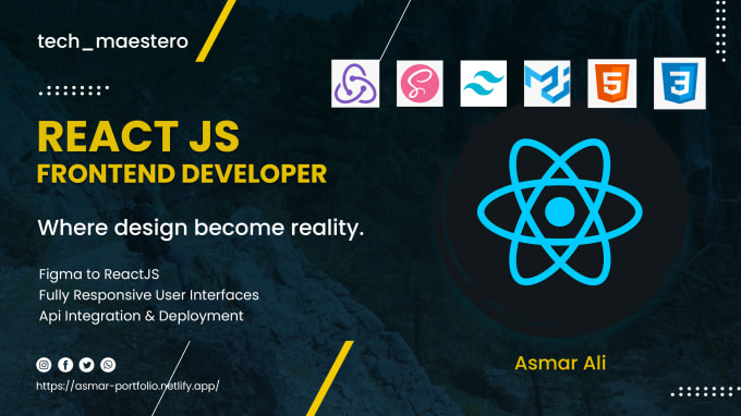 Be Your Reactjs Frontend Developer By Tech Maestero Fiverr