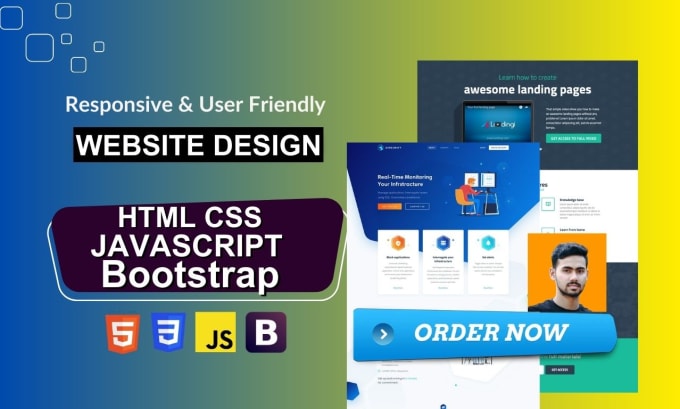 Be Your Front End Web Developer Using Html Css Bootstrap 5