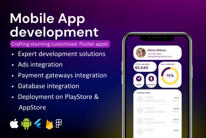 Be You Flutter Developer For Your Android And Ios App Development