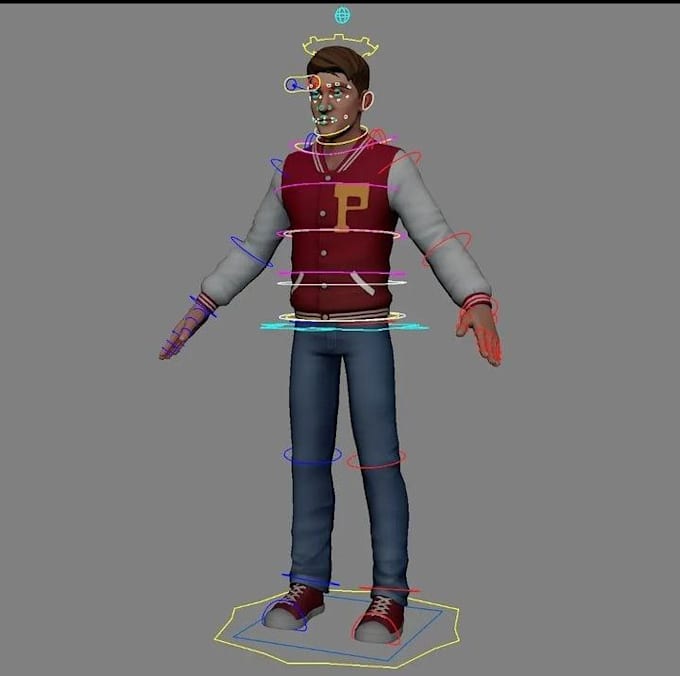 Do 3d Character Rigg Rig And Animate 3d Character Vrchat Rigging 3d