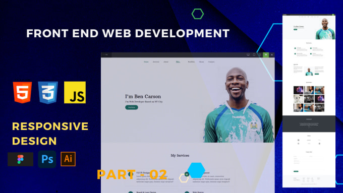 Do Front End Web Development In Html Css Javascript Reactjs By