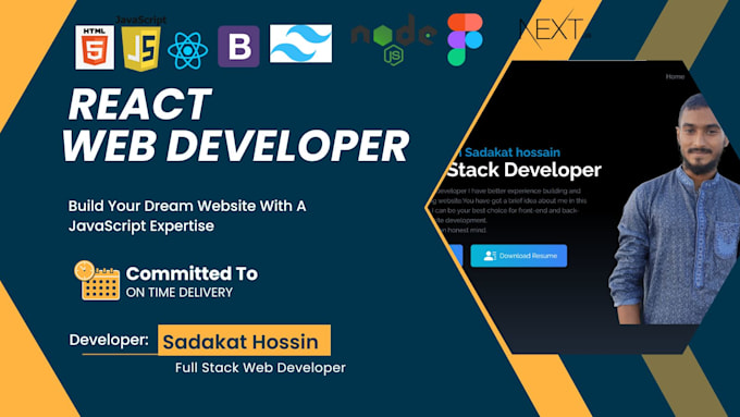 Do Javascript React Js Websites As A Full Stack Developer By Dev Super