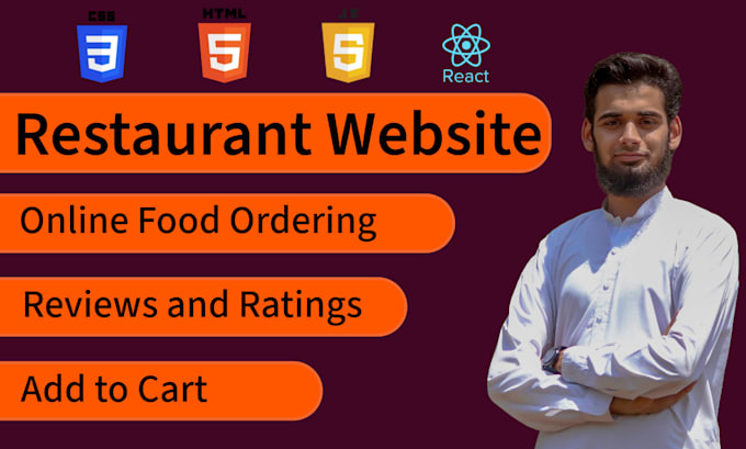 Create A Restaurant Website Having Online Food Ordering Using React Js
