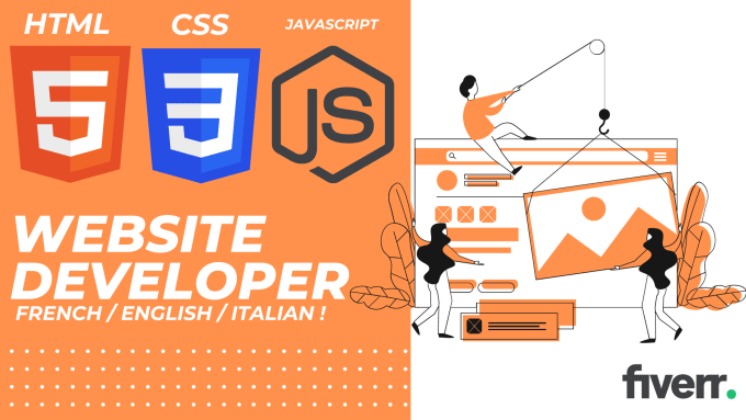 Crée votre site web en html css javascript by Tignios Fiverr