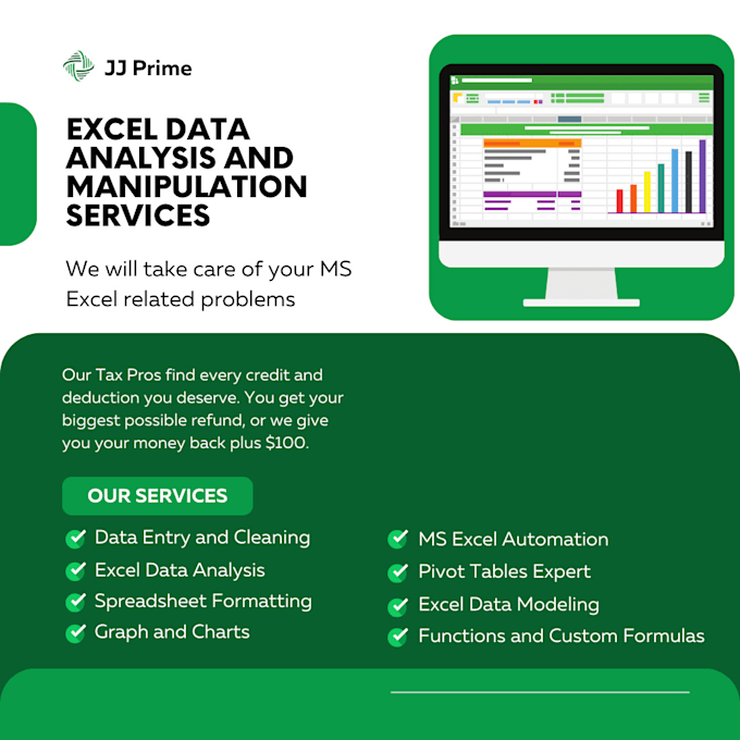 Create Custom Excel Spreadsheets Graphs Pivots Formulas By