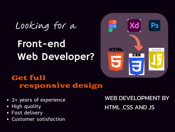 Be Your Front End Web Developer Using Html Css Javascript By Umamahh