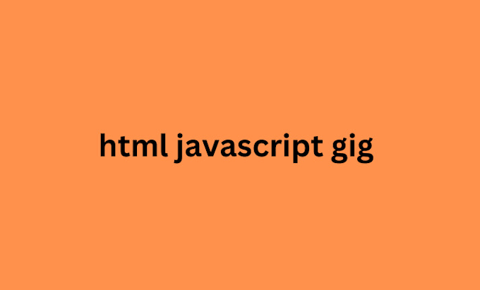 Do Html Css Javascript By Vee Concept Fiverr