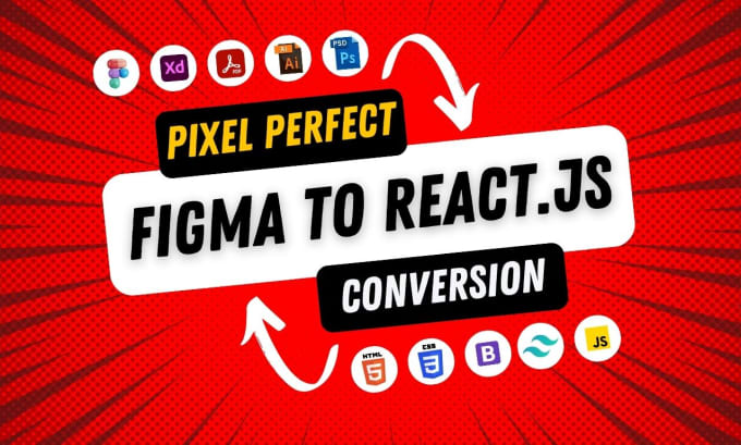 Convert Psd Figma To React And Next Js Using Html Css Tailwind Or