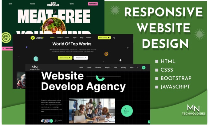 Convert Psd Figma Xd Into Responsive Website Using Html Css Bootstrap