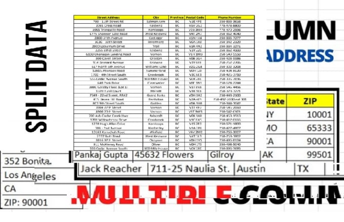 Split Single Cell Excel Data In Multiple Columns By A Boby84 Fiverr