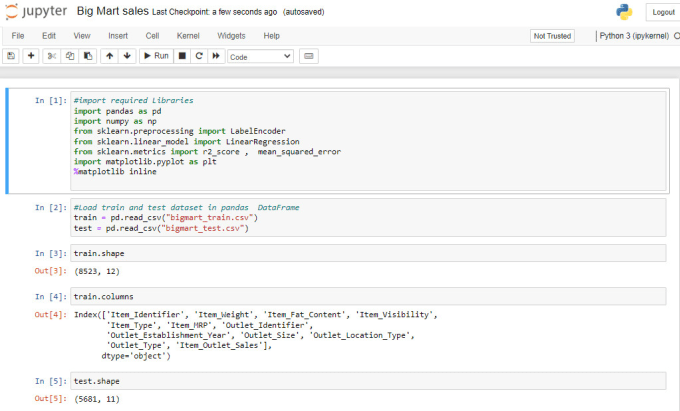 Do Machine Learning And Data Visualization In Jupyter Notebook By