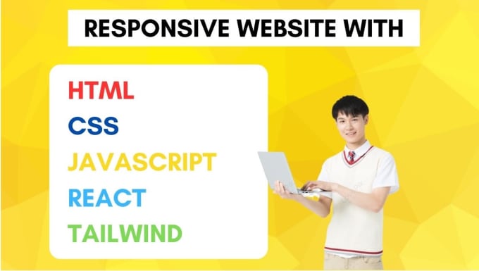 Create Responsive Websites In Html Css Javascript React By