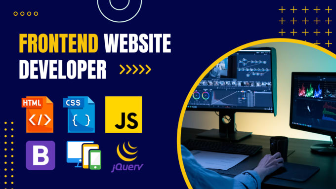 Be Your Frontend Web Developer Using Html Css Bootstrap Js By